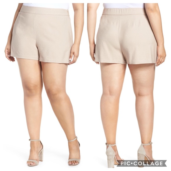 Nordstrom | Shorts | Nwt Leith High Waist Plus Size Tan Shorts | Poshmark